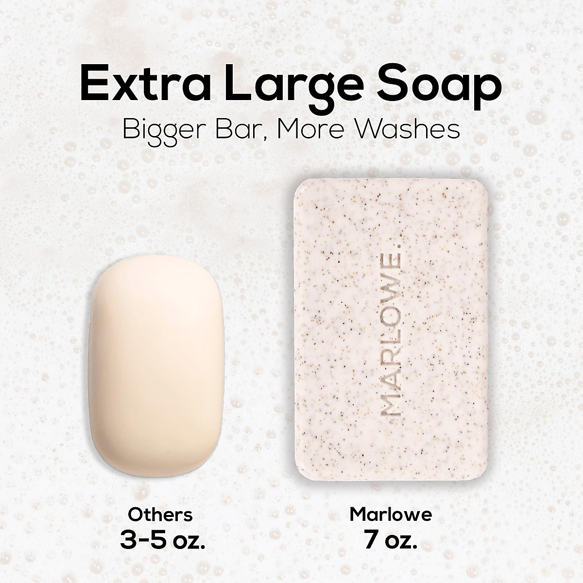 MARLOWE. No. 102 Men's Body Scrub Soap 7 oz | Best Exfoliating Bar for Men | Made with Natural Ingredients | Green Tea Extract | Amazing Scent