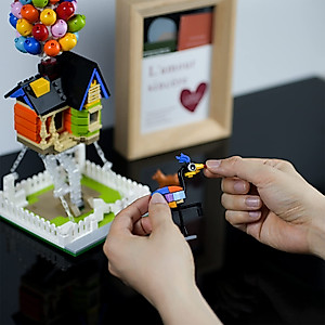 ENJBRICK Up Balloon House Building Kit for Kids Age 8-14 Yrs,Creative Building Block Set 635 pcs,Girl Toys for Christmas and Birthday Gifts,Tensegrity Sculptures Building