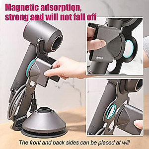 CATOOMUU for Dyson Supersonic Hair Dryer Stand Holder, Dyson Blow Dryer Accessory Organizer, Attachments Counter Storage Rack