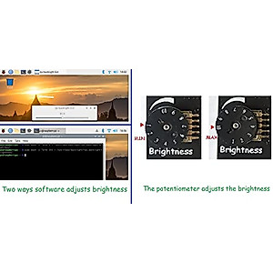 ElecLab 7 Inch 800x480 DSI Touchscreen Monitor Capacitive LCD Display RS232/RS485 Speaker Bracket for RPI 4B 3B+ 3B 3A+ 2B B+