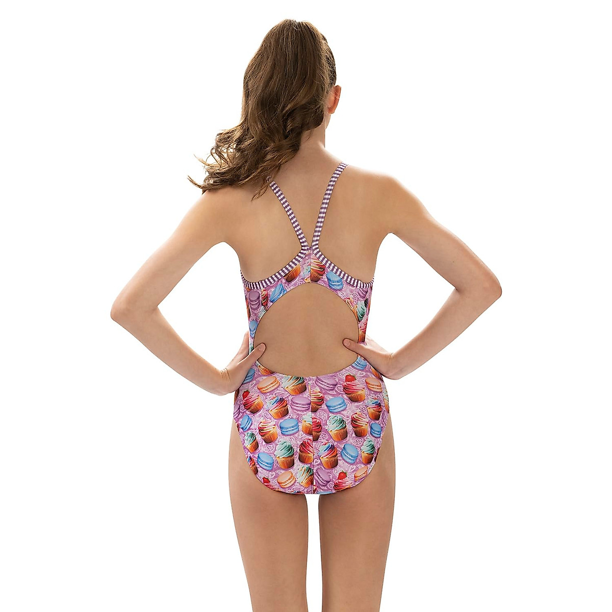 Dolfin Uglies Womens V2 Back One Piece Swimsuit, Kaboom, 34