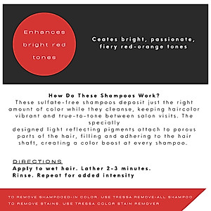 Watercolors Semi Permanent Color Depositing Shampoo. Sulfate & Paraben Free to Maintain & Enhance Hair Color 8 fl oz - FLUID FIRE