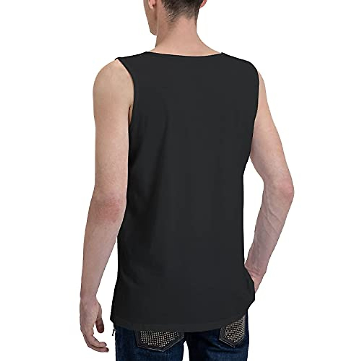 WAYOQI Baki The Grappler Men's Tank Tops Tshirt Sleeveless Shirts Shirt Running Workout Cotton Casual Black Large