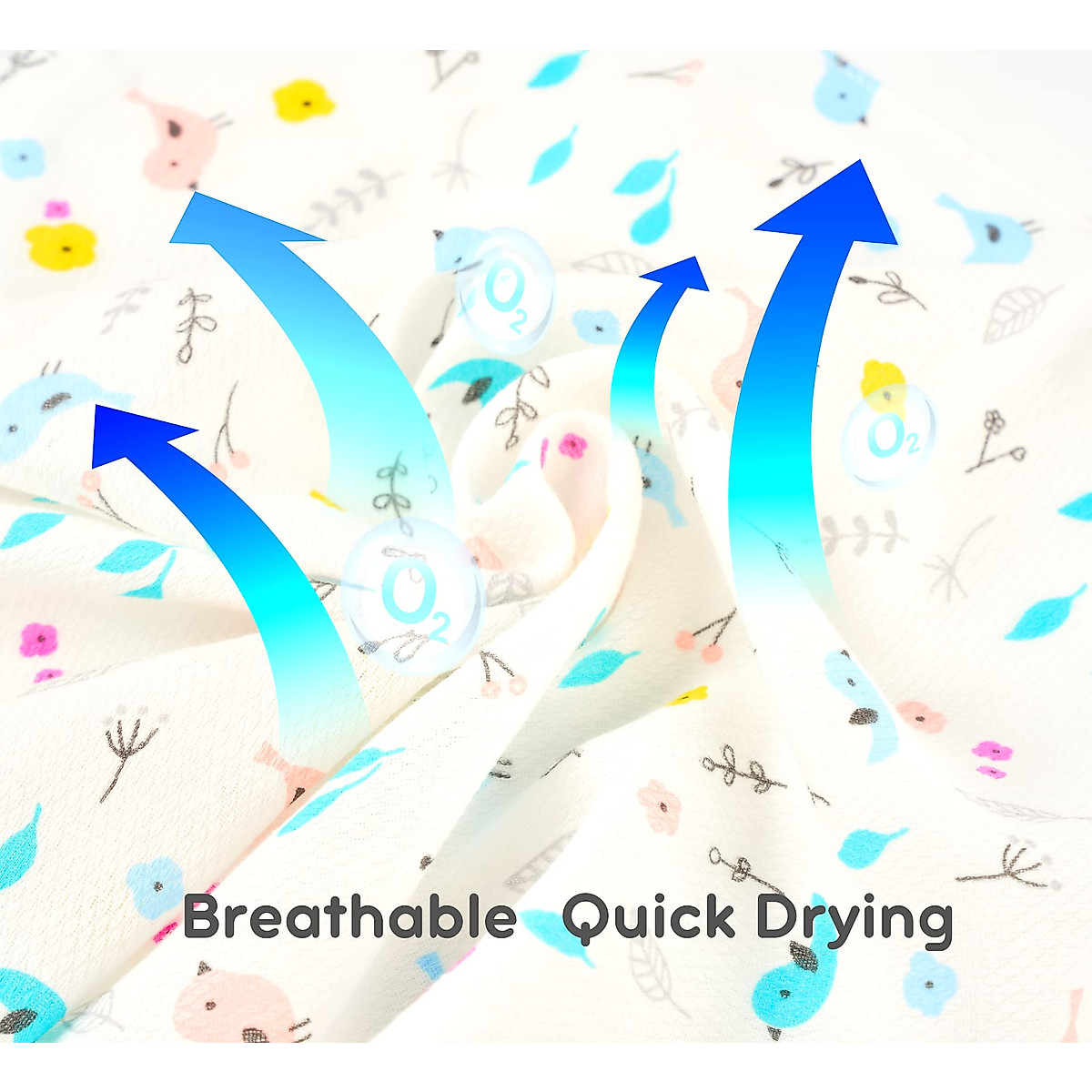 Arumary Cotton Baby, Kid and Women Handkerchief (White Baby)