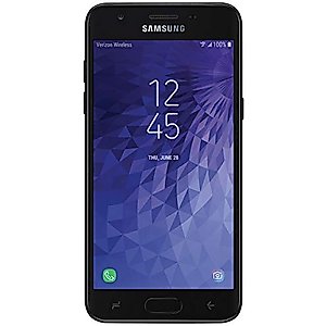 Samsung Galaxy J3 2018 16GB Verizon Wireless (J337v CDMA) 5.5" Android 7.1 Smartphone - Black (Renewed)