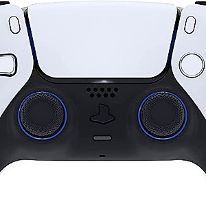 Yaner Glossy Replacement Accessories Accent Rings for DualSense 5 PS5 Controller - Controller NOT Included(Blue）