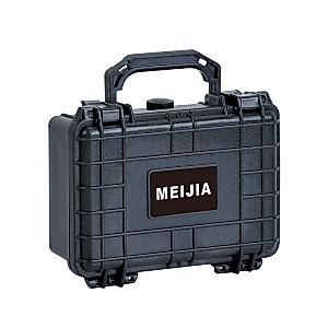 MEIJIA Portable All Weather IP67 Waterproof Protective Case, Hard Case,Camera Case With Customizable Foam,Fit Use of Drones, Cameras,Equipments, 8.12”x6.56”x 3.56”, Elegant Black