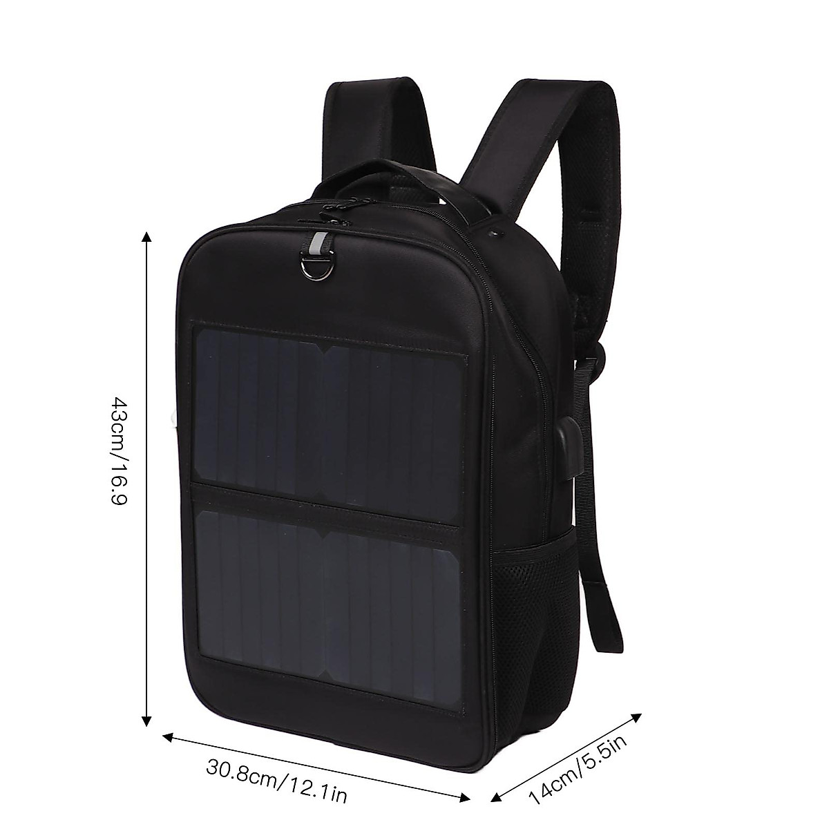 BOSTOM.F Solar Backpack 14W Solar Panel Charge for Cell Phones with USB Charging Port