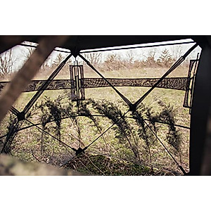 Muddy Outdoors Prevue 4-Person Heavy-Duty Camo Hunting Ground Blind, Mossy Oak Elements Terra (PVB4)