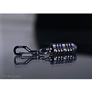 TEC-T3-6X Titanium Isotope Triode Fob - Titanium Tritium Vial Lantern - 3mm x 23mm - 3mm x 11mm - Camping Accessories - Gifts for Men - Keychain Accessories - Survival Gear - Outdoor Toys - Cool Stuff