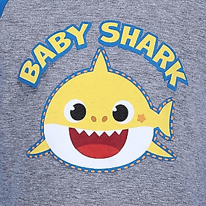 Nickelodeon Baby Shark Boys Long Sleeve Raglan Shirt for Toddlers