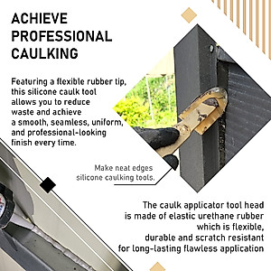 Silicone Caulking Caulk Finishing Tool - Easy Easycaulking Smoothing Finger Finisher Tips Set for Toilet Brick Skirting Kitchen Bathroom, 5 Size Kit