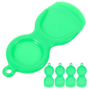 Luxshiny Ticket Scratcher Keychains, 5pcs Small Scraper Tools Scoop Shape Scratcher Keyring For Tickets Stickers Labels Films Sublimation