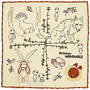 Maruma Hand Towel Ghibli Princess Mononoke 25 Ã— 25cm Shishi God Forest