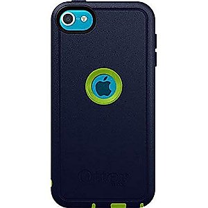 OtterBox Defender Case for Apple iPod Touch 5th 6th & 7th gen (Only) - Non-Retail Packaging - Punk (Glow Green / Admiral Blue)