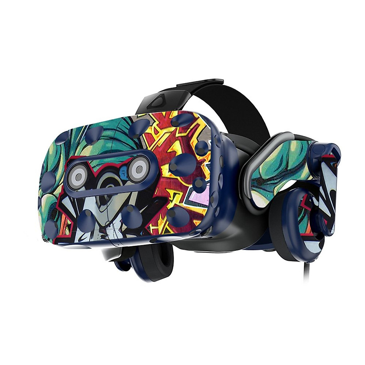 MightySkins Skin Compatible with HTC Vive Pro VR Headset - Graffiti Wild Styles | Protective, Durable, and Unique Vinyl Decal wrap Cover | Easy to Apply, Remove, and Change Styles | Made in The USA