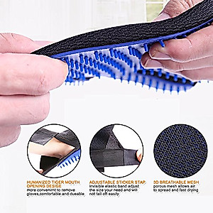 1 Pair Pet Grooming Glove,Gentle Deshedding Brush Glove Hair Remover Brush for Dogs,Cats & Horses with Long & Short Fur