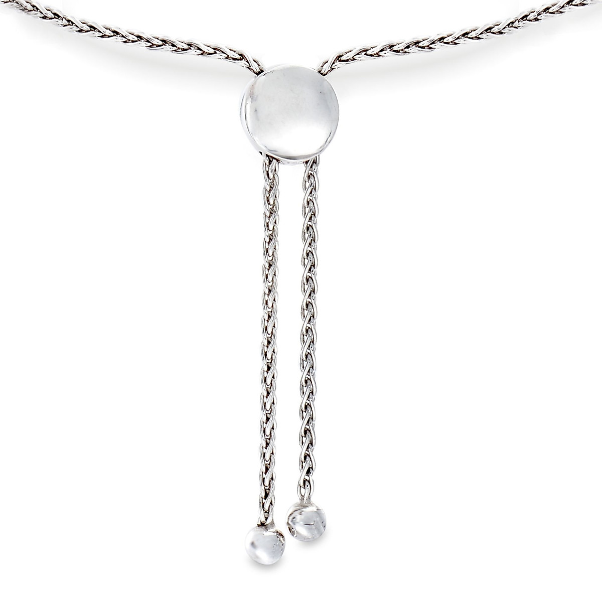 Ross-Simons 0.50 ct. t.w. Diamond Cluster Bolo Bracelet in Sterling Silver