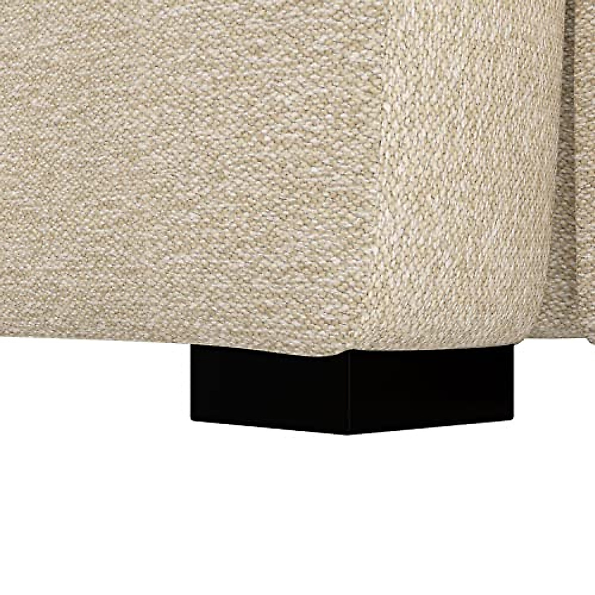 Hillsdale York Upholstered Modern Sectional Sofa Fabric Couch, Sand