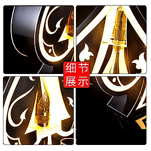 GlowBar Rechargeable Color Flashing Armand De Brignac Champagne Glorifier Display LED Ace of Spade VIP Bottle Presenter