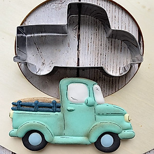 LILIAO Vehicle Pick-up Truck Cookie Cutter - 4.5 x 2.9 inches - Stainless Steel