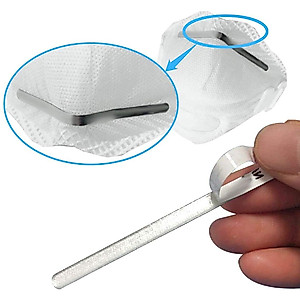 Nose Bridge Strips for Masks, Aluminum Metal Nose Strip, Adjustable Nose Clips Wire for DIY Mask Making Accessories for Sewing Crafts, 100Pcs