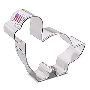 Dinosaur Cookie Cutter Brontosaurus, 3.88" Made in USA by Ann Clark