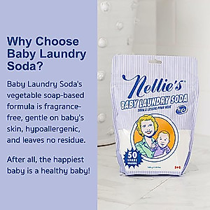 Nellie's Baby Powder Laundry Pouch Safe for Infants' Sensitive Skin, Non-Toxic, 1.6 Pound
