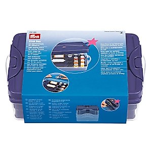 Prym Thread Sorting Inserts, Clear Click Box, 24 x 16,5 x 8 cm, Violet