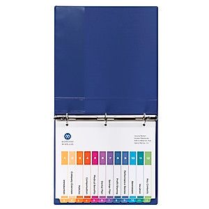 Avery Ready Index 12-Tab Binder Dividers, Customizable Table of Contents, Multicolor Tabs, 6 Sets (11196)