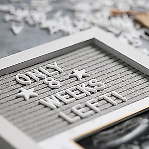 LittleVision Sonogram Picture Frame Felt Letterboard/Ultrasound Picture Frame | The Most Unique, Customizable Baby Letter Board For Your Nursery, Baby Showers, and Gender Reveals