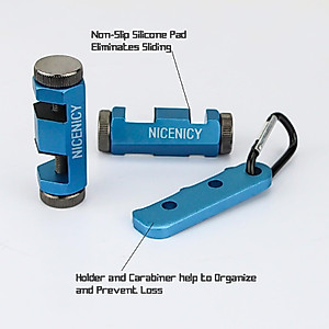 New Tall Stair Gauges, NICENICY Framing Square Stops with Holder, 2 Clamps and Screws, Stair Stringer Layout Tool for Carpentry, Stair Gauges Knobs Tool for Circular Saw