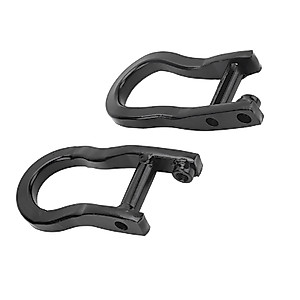 Front Tow Hook, Pair Front Tow Hooks Black Heavy Duty Bow Shackles 84072463 Compatible with 23236699 19159115