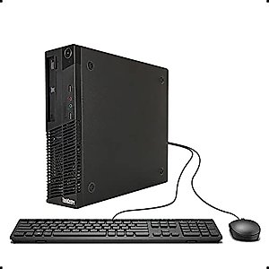 lenovo ThinkCentre M72e High Performance Small Form Factor Desktop Computer, Intel Dual Core i3-3220 3.3Ghz CPU, 8GB RAM, 500GB HDD, DVD RW, Windows 10 Professional (Renewed)