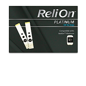 Blood Glucose Test Strips, 100 Count | Ideal for Glucose Monitor Kit, Glucose Level Testing | Reliable Readings | Accurate & Easy to Use | High Accuracy Strips