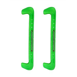 Zerone Figure Ice Skate Guards, 1 Pair Ice Hockey Skate Blade Guards Covers with Adjustable Spring (Green)