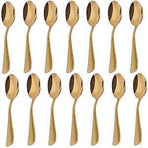 HANSGO Demitasse Espresso Spoons Set, Mini Coffee Spoons, Stainless Steel Small Spoons for Dessert Appetizer Coffee Tea, 5.5 Inch 14PCS