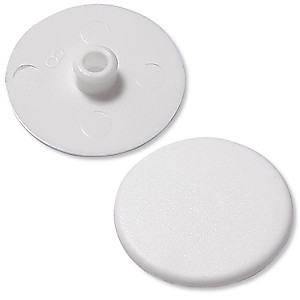 cyclingcolors 20x Screw Cover Cap White Plastic Hexagon Allen Head Hole Socket Hex Protector Furniture Screws caps SW4