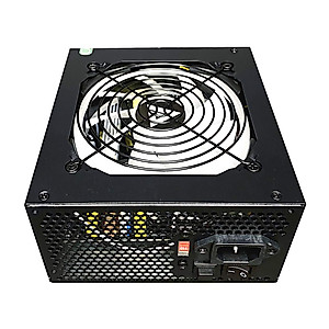 Apevia ATX-ES600-RGB Essence 600W ATX Semi-Modular Gaming Power Supply with Auto-Thermally Controlled 120mm RGB Fan, 115/230V Switch, All Protections