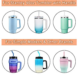 4Pack Tumbler Lids for Stanley 40 oz Quencher H2.0 Flowsstate Cup, Tumbler Lid Replacement Lid for Stanley 40oz Adventure Quencher and Quencher 2.0 Tumbler