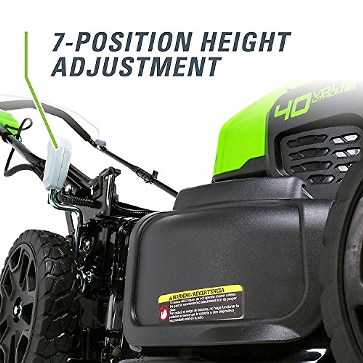 Greenworks 40V 21 inch Self-Propelled Cordless Lawn Mower, Battery Not Included MO40L02