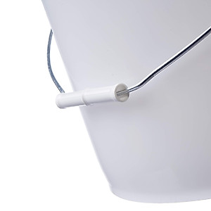 Letica Premium 3.5 Gallon Bucket, HDPE, Natural, 5 Pack