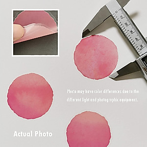 ROFARSO 120 Decals 2.2'' Pink Polka Dots Wall Decals Stickers DIY Removable Peel & Stick Wall Art Decorations Home Decor for Nursery Bedroom Living Room Playing Room