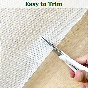 GOTECHBO Shelf Liner Waterproof - Clear Fridge Liners Washable, EVA Anti Frost Refrigerator Mat, Oil-Proof Non Adhesive Cabinet Drawer Liner (17.7" x 181 inch)