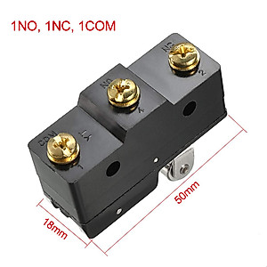 uxcell Z-15GW22-B 1NO + 1NC Hinge Roller Lever Micro Action Switch