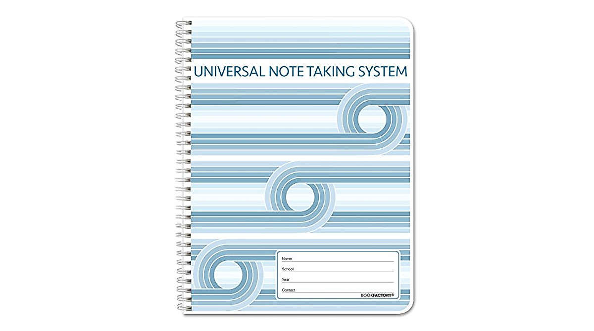 BookFactory Universal Note Taking System - 120 Pages, Wire-O Bound