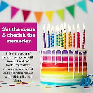 Little Rabbit First Birthday Thank You Sticker Labels for Boy, 40 2" Party Circle Stickers by AmandaCreation, Great for Party Favors, Envelope Seals & Goodie Bags