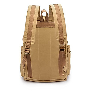 Sweetbriar Vintage Canvas Backpack, Tan - Protects Laptops up to 15.6 Inches