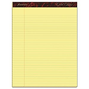 Esselte ESS20022 Ampad Gold Fibre Pads, 8 1/2 x 11 3/4, Canary, 50 Sheets (Pack of 12)