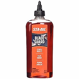 STA-BIL Blade Guard - Premium Blade Lubricant, Helps Maintain Blade Edge, Will Not Harm Plants, Protects Against Rust and Corrosion, Safe for Use On Gas and Electric Equipment, 12oz (22503), Orange